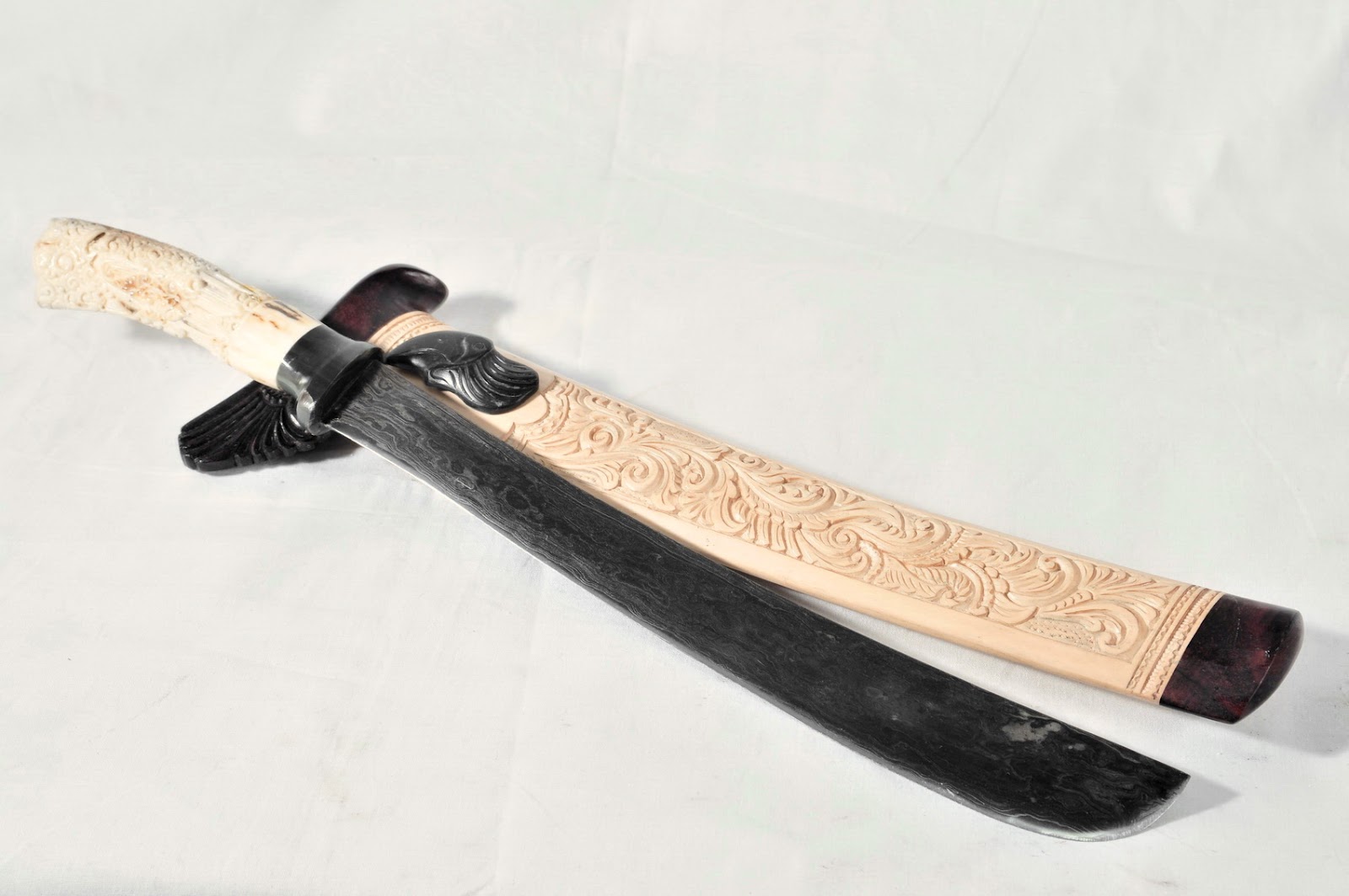 Indonesia Knives Collection: Aquila MACHETE (BEDOG) Ngabeuteung Antler ...