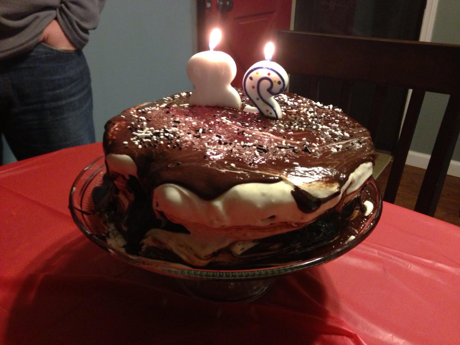 Pots, Pans & Paintbrushes: Jeff’s Birthday and Sinful Chocolate Cake