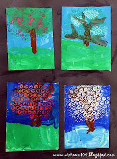Art Room 104: Kindergarten: Four Seasons Project