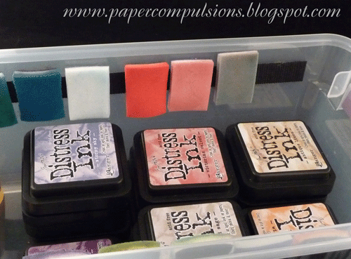 Paper Compulsions: Storage for Distress Ink Foam Pads