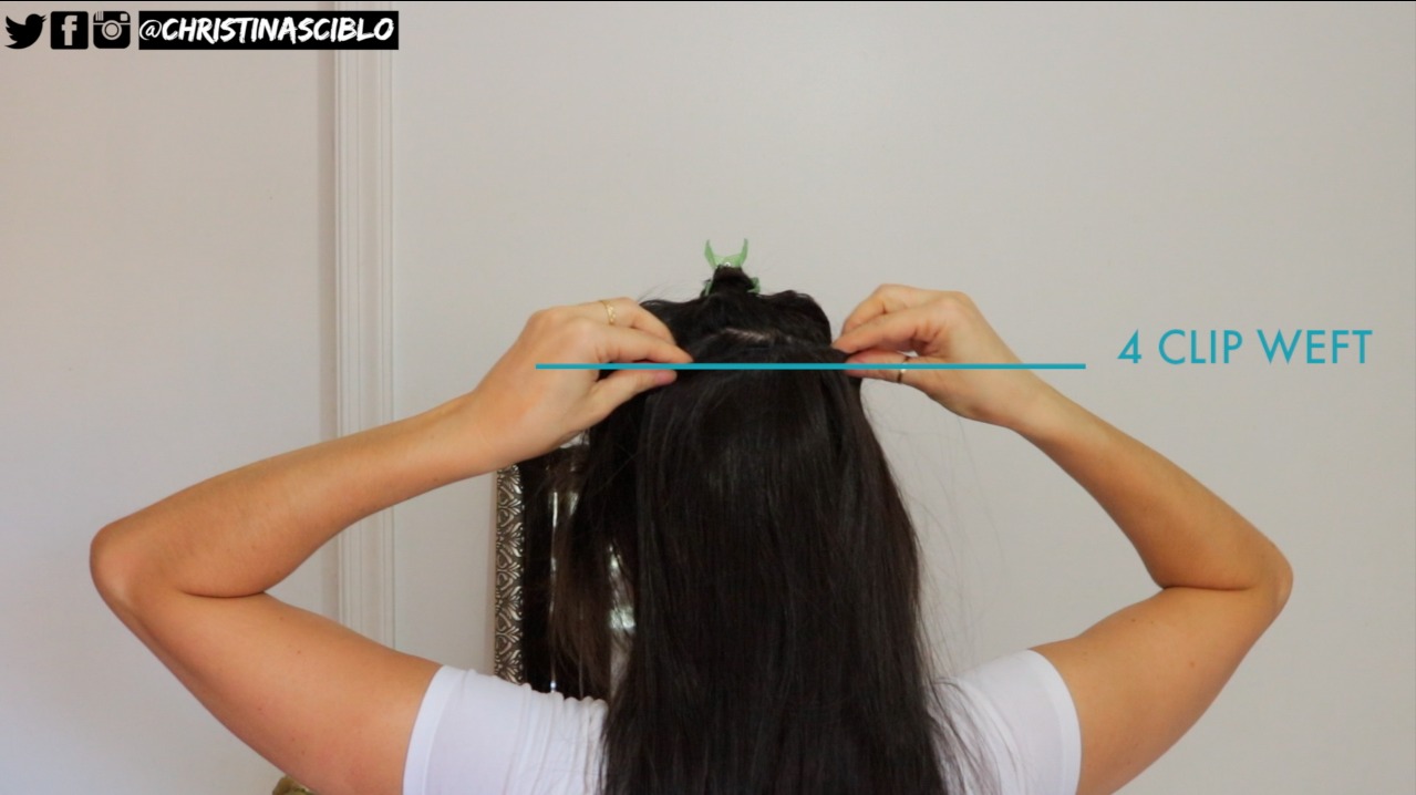 HELLO CRISST: How to Clip in Your Hair Extensions | Five Minute Tutorial!