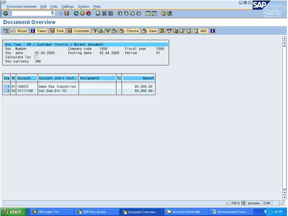 Free SAP Training Manuals: T Code- F-29 / F-37/ FB70 / F-39 : SAP FI ...