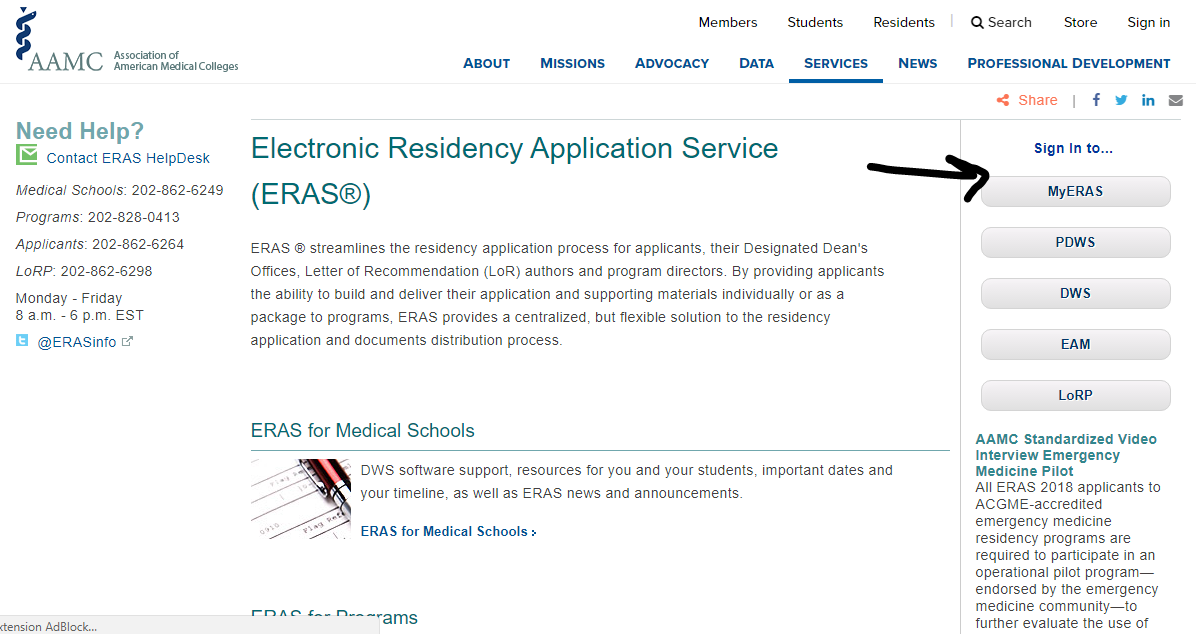 Medicowesome: ERAS token, AAMC account, Letter of Recommendation
