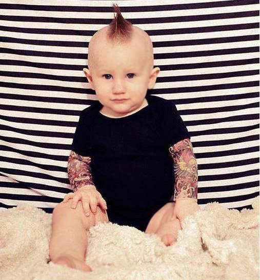 Cute Baby Kids Tattoos Fashion 2012