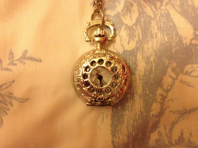 Regency Tea Party: Regency Style Watches and an Embroidered Handkerchief