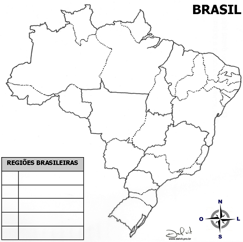 Uma volta pelo Mundo com Simone: Mapas Brasil para completar