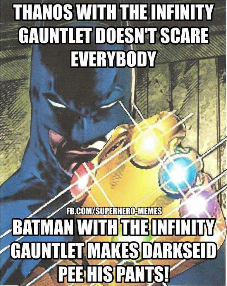 Super Nerdy News: WHAT WOULD BATMAN DO with the INFINITY GAUNTLET!!!??!!!