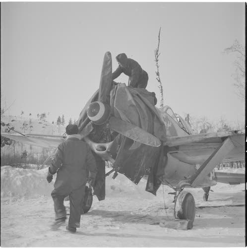 Airplanes in the skies + FAF history: Brewster 239 F2A1