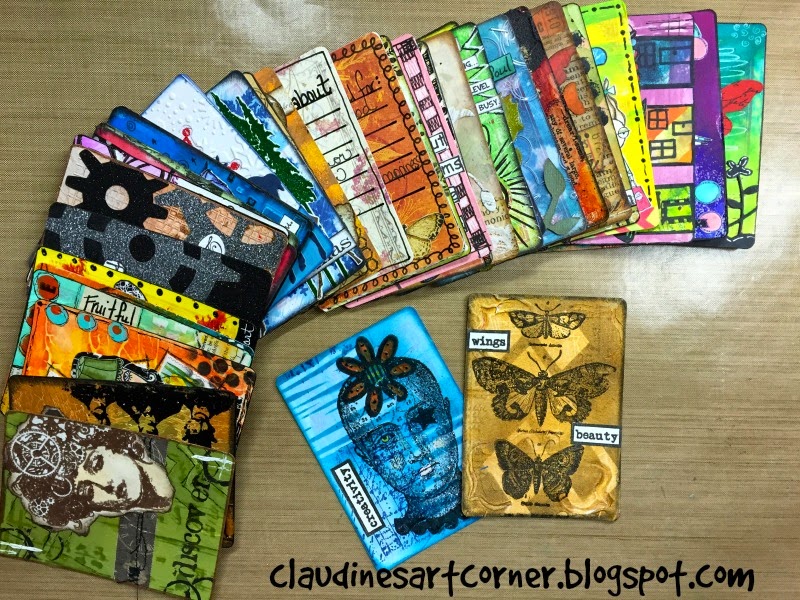Claudine's Art Corner: Altered Playing Card Challenge Week 23