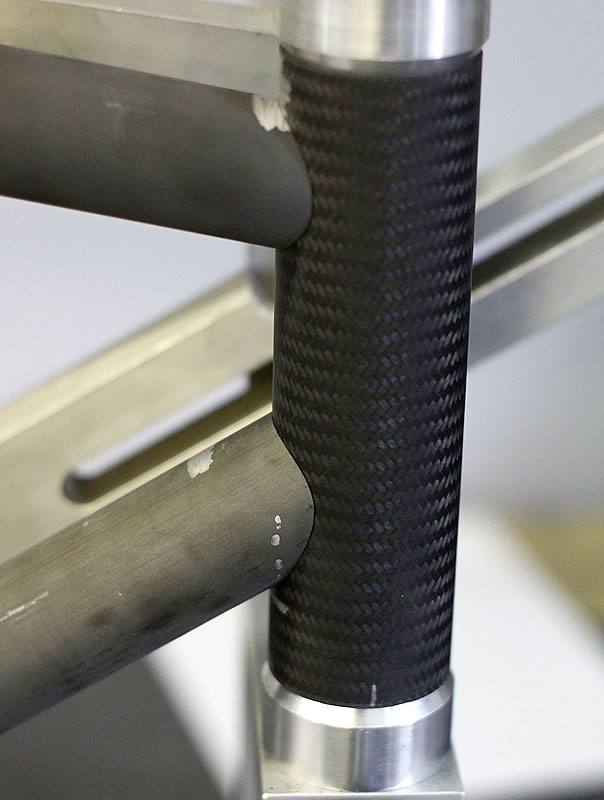 back40 bicycleworks: Chuck's Frame in the Jig