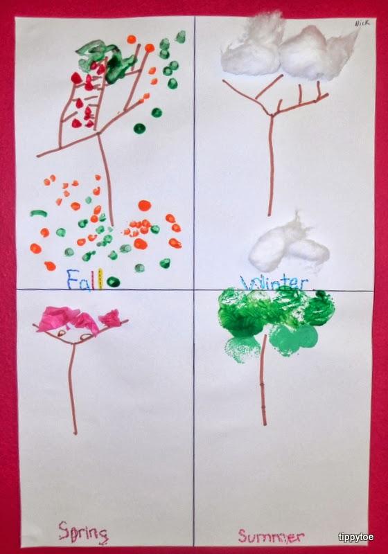 Tippytoe Crafts: Seasonal Trees