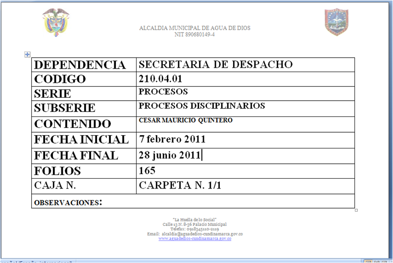 Organización de Archivos: CLASIFICACIÓN, ORDENACIÓN, FOLIACIÓN ...