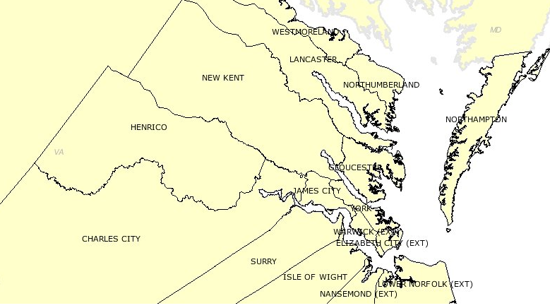 New Kent County History: The Geographical Transformation of New Kent ...