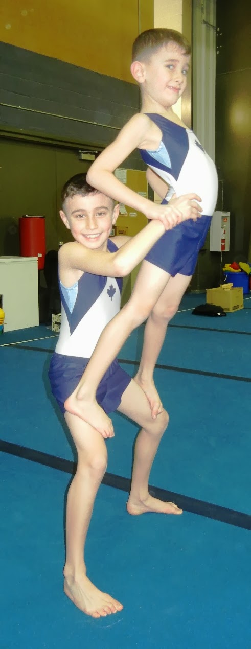 Oakville Gymnastics Club Acrobatic Gymnastics Team: Boys splank too