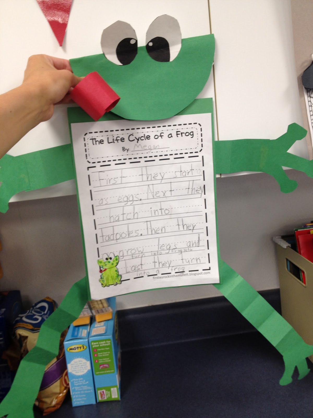 Firsties Rockin the Mullett!: Frog Life Cycle Craft and Writing Activity