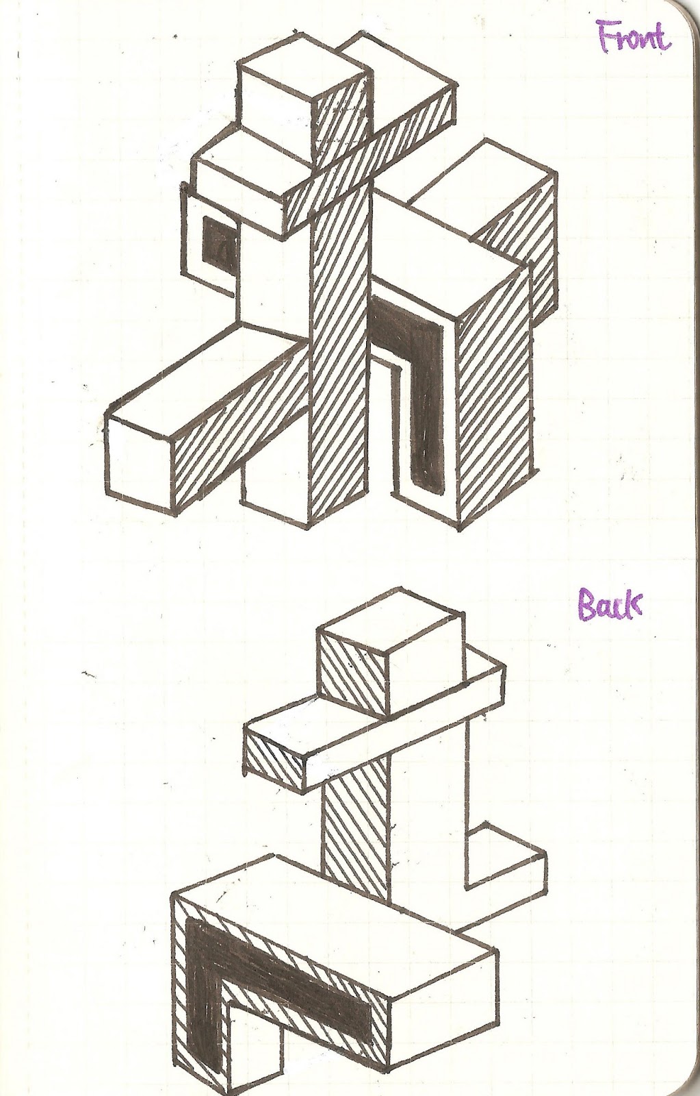 Yilin Zhong: 12 Axonometric Drawings
