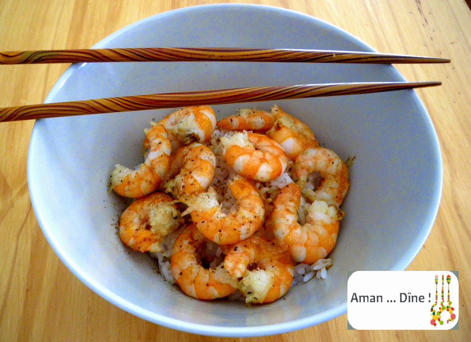 Crevettes sautées au curry