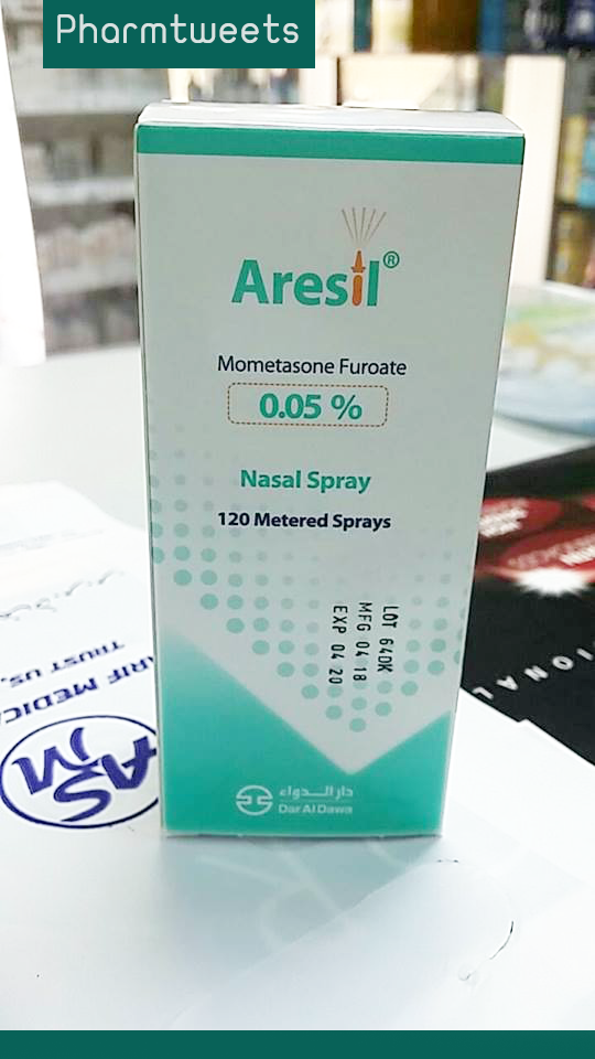 فارم تويت PharmTweets: Aresil nasal spray آرسايل بخاخ للأنف