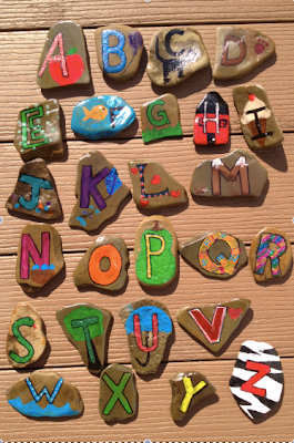 Mrs. Goff's Pre-K Tales: Make it Monday - Alphabet Rocks