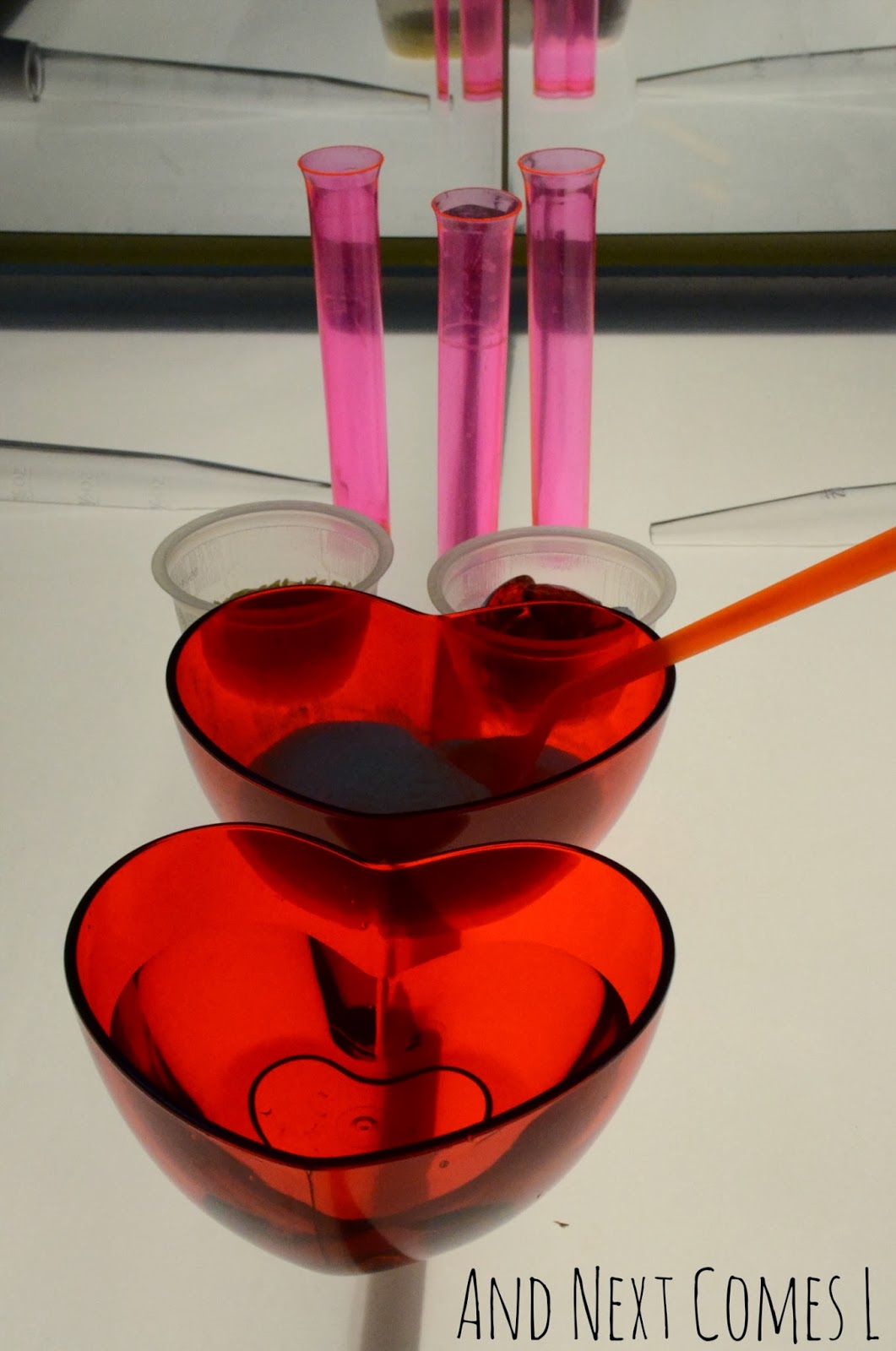 Valentine's Science: Love Potions Light Table Activity | And Next Comes ...
