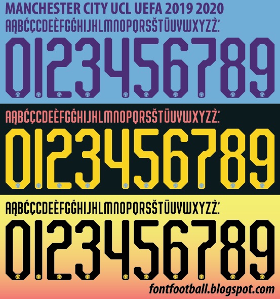 Manchester City 20-21 Cup Font Released - Global Puma Style - Footy ...