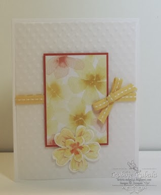 My second January Workshop Card - Creations in Paper