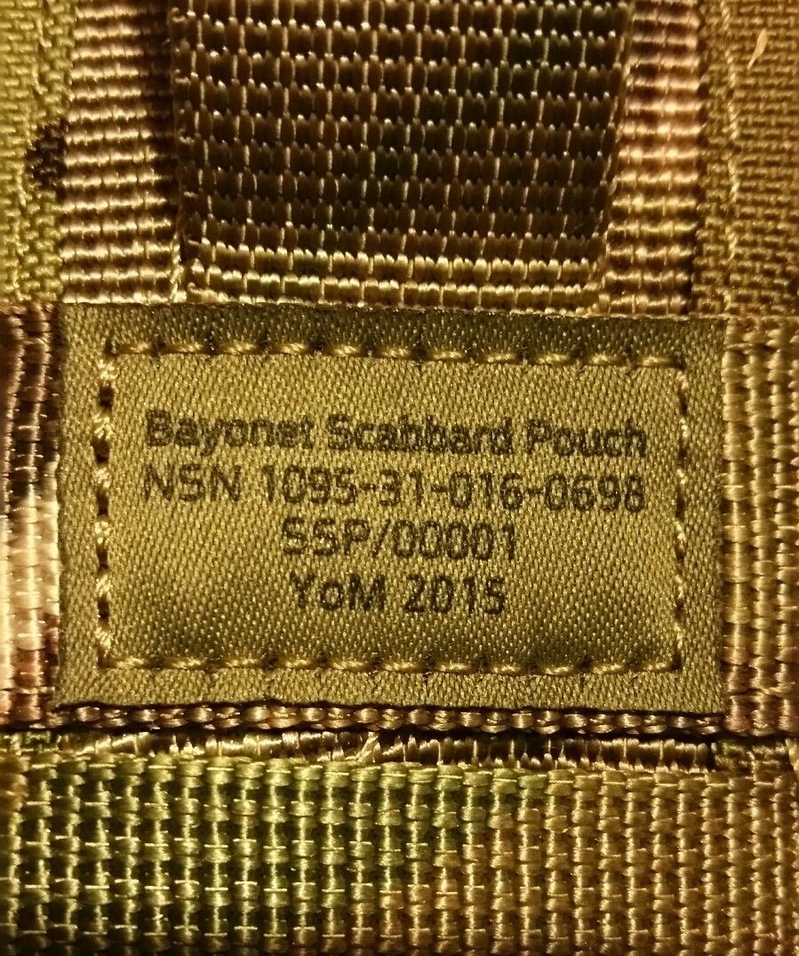 Webbingbabel: Virtus System Bayonet Scabbard Pouch Multicam