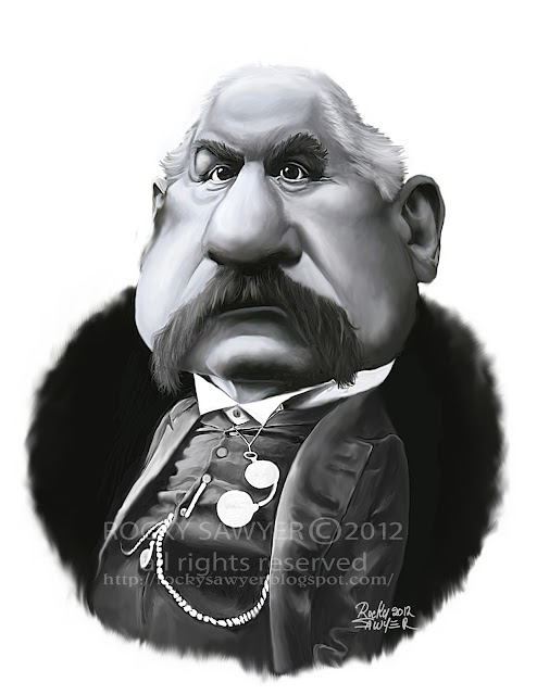 Sawyer Illustration Inc. caricature and cartoon art studio: J.P. Morgan