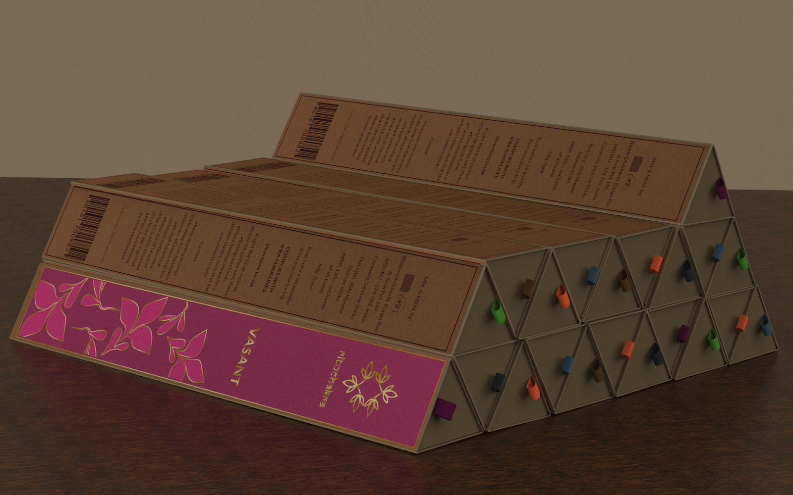 Rituchakra – A range of premium incense sticks – Packaging Of The World