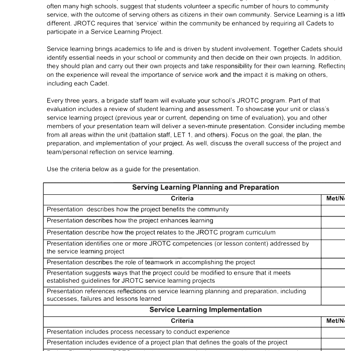 Service-learning - Service Learning Programs