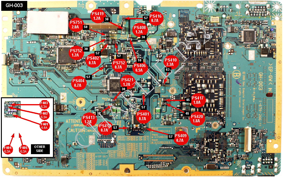 Fusibili PlayStation 2 | Retrocade@home