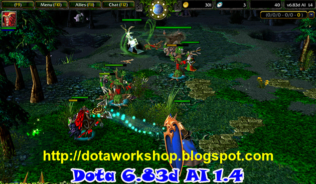 Dota Workshop Tools: Dota Map 6.83d AI 1.4e