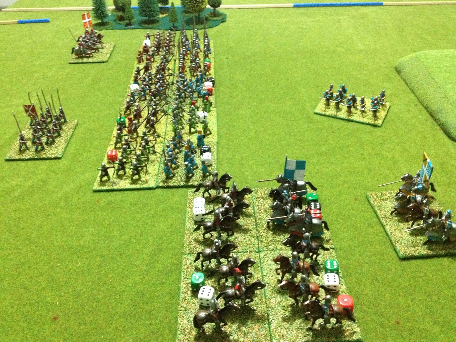 Grid based wargaming - but not always: Hundred Years War Game