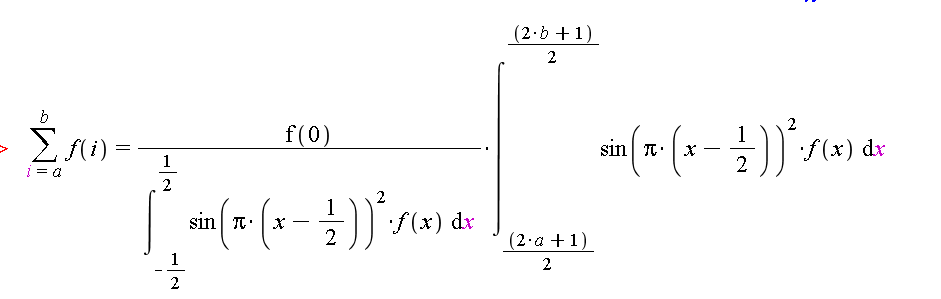 The Ben Paul Thurston Blog: A relationship between sums and integrals