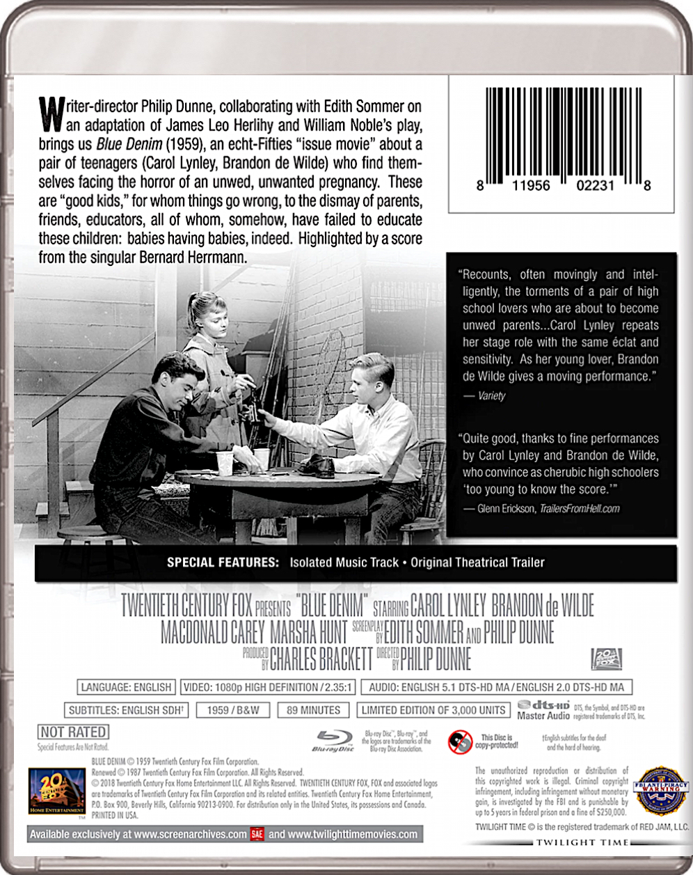 blu-ray and dvd covers: TWILIGHT TIME LIMITED EDITION SERIES BLU-RAYS