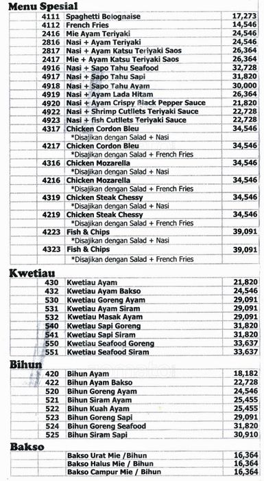 Harga Menu Solaria Terbaru 2017