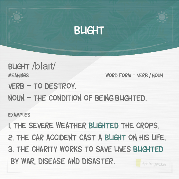 Wanna learn English?: WOTD - Blight