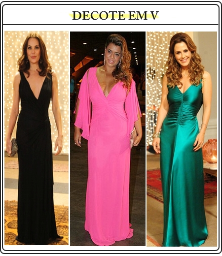 Divas e Flores: tipos de decotes