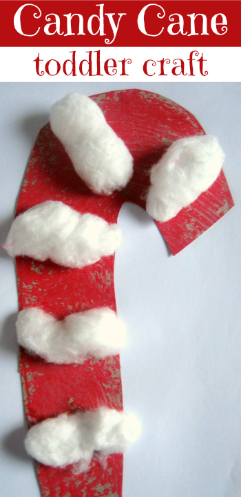 Candy Cane Toddler Craft - Easy Christmas Desserts