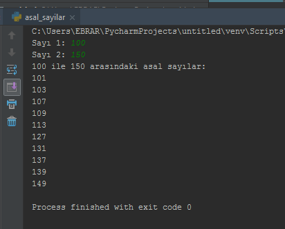 ebi: PYTHON - Asal Sayı Bulma