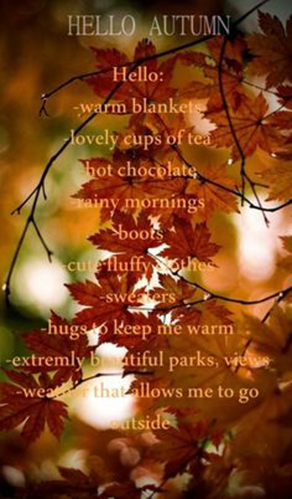 Autumn my Favorite Time of Year