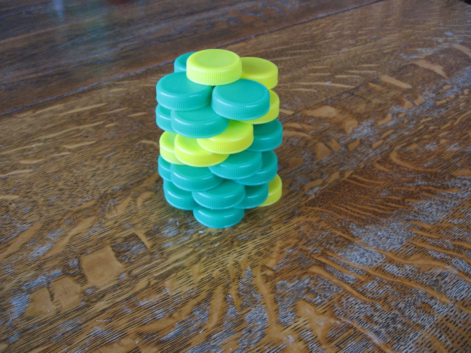 Almost Unschoolers: Christmas Milk Caps