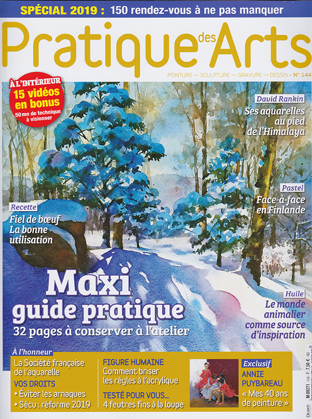 Article in French Magazine "Pratique des Arts"...