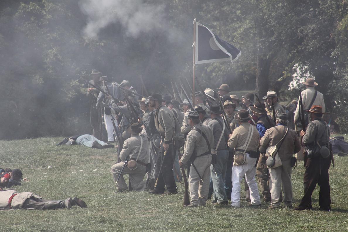 Michigan Exposures: Jackson Civil War Muster - The Battle