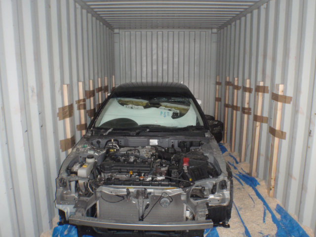Container in Progress: 20ft Container with a Whole Car Inside