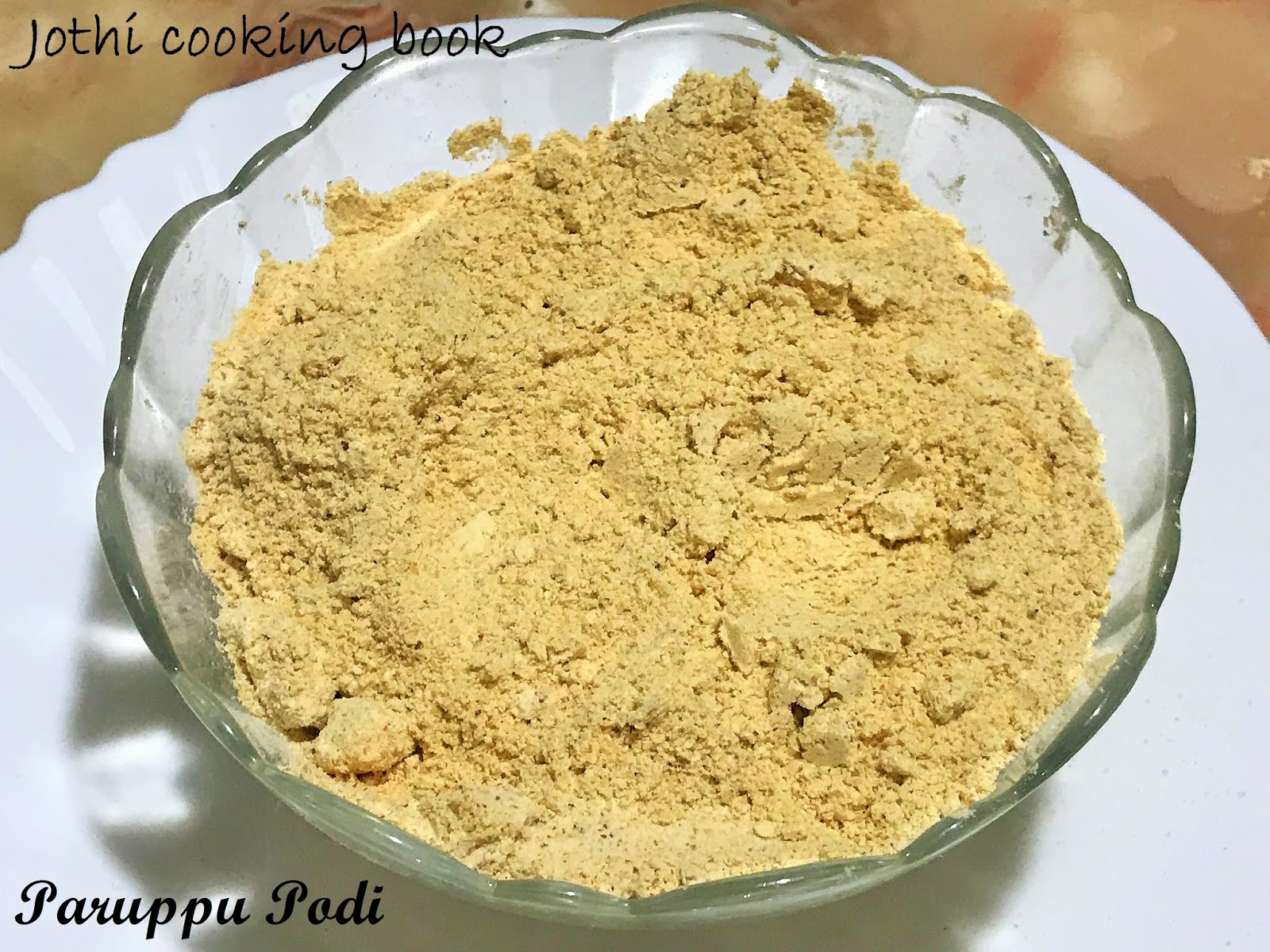 Jothi Cooking Book: Paruppu Podi/Dal Powder