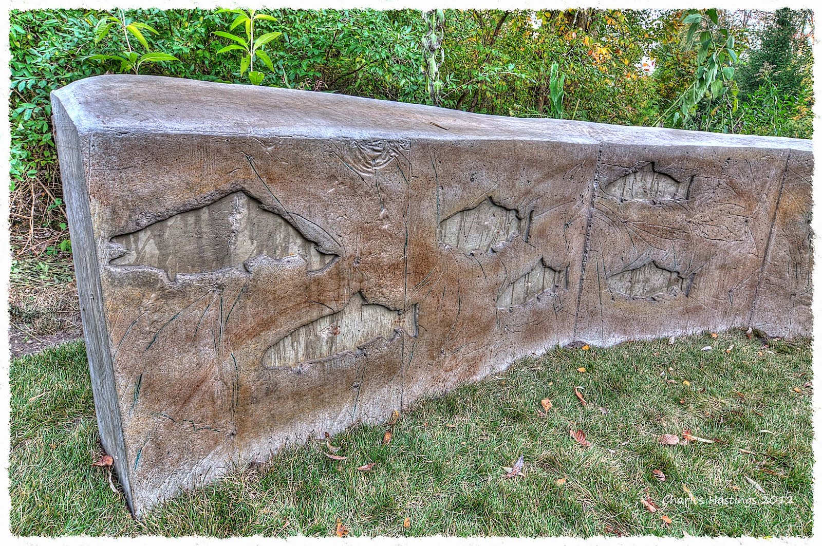 Bowmanville Creek Fishway: Salmon Monument