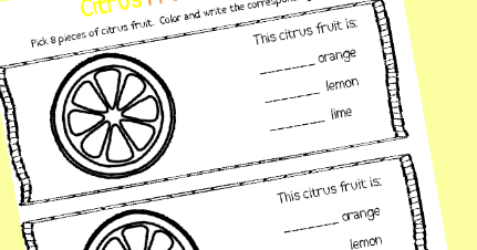 Fruity Fraction Fun with Free Printable | School Time Snippets