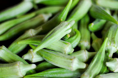 running in red stilettos : the taste of okra