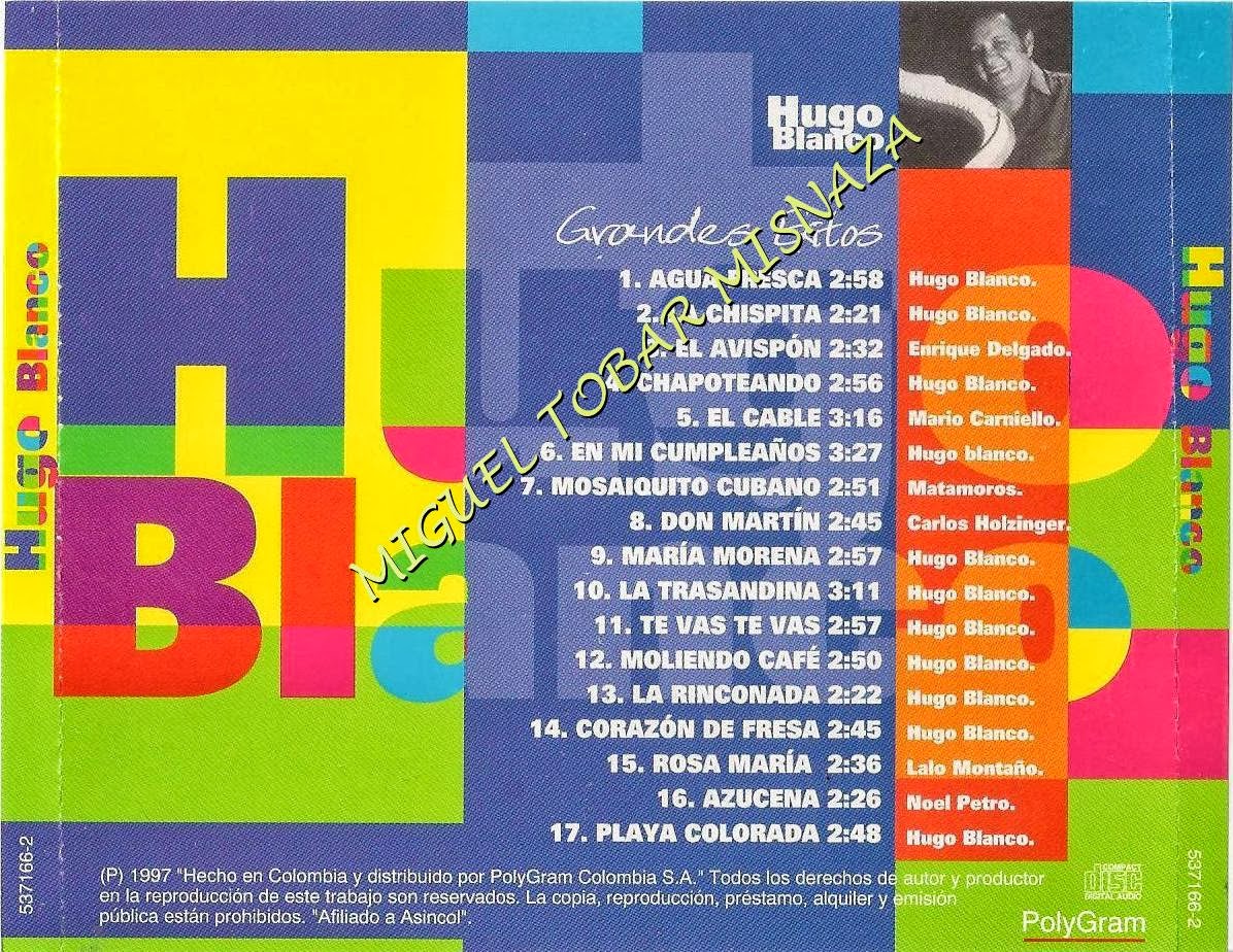 MELODIAS DE COLOMBIA: HUGO BLANCO - GRANDES EXITOS